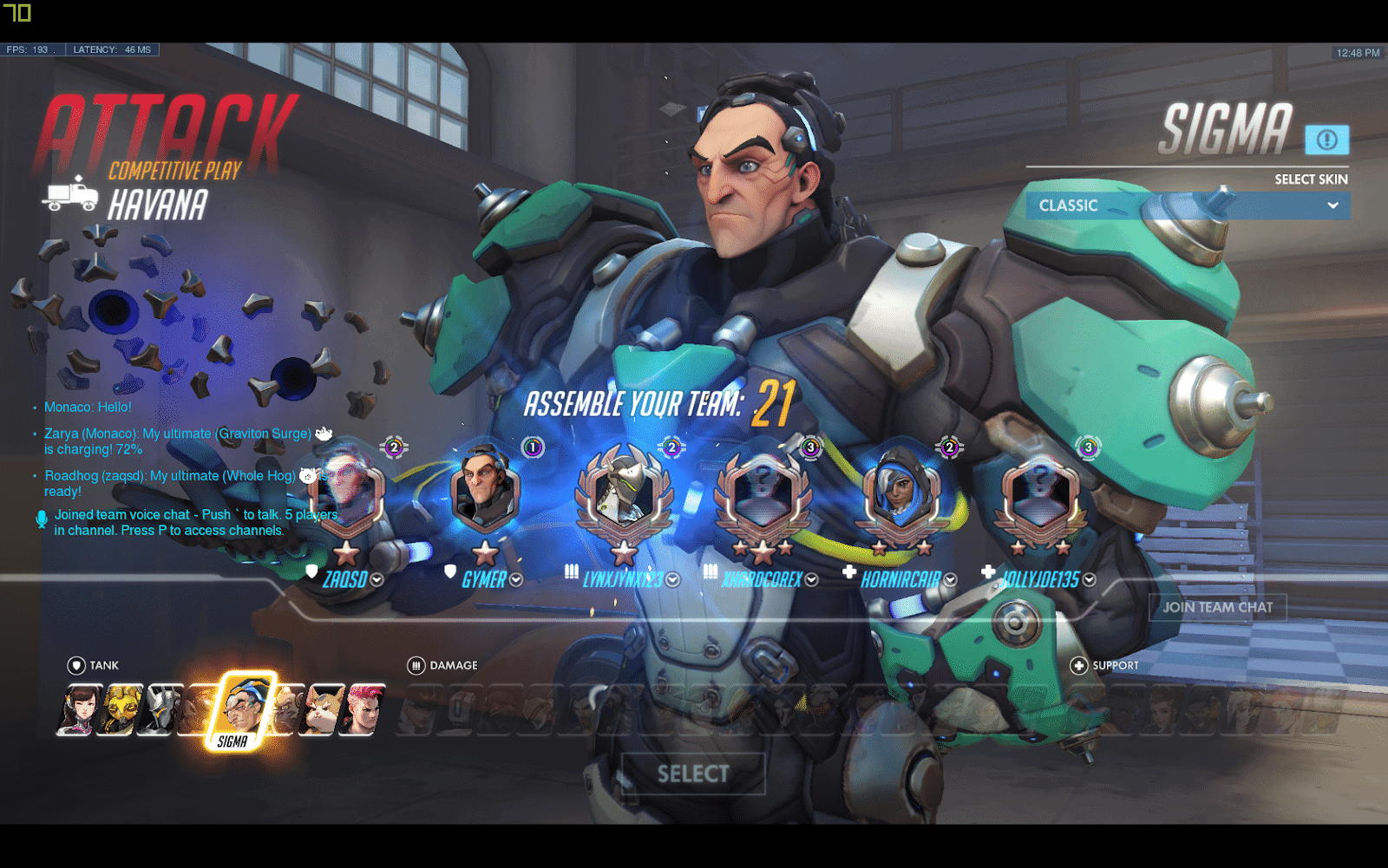 Overwatch: Sigma is now Live in Competitive Play