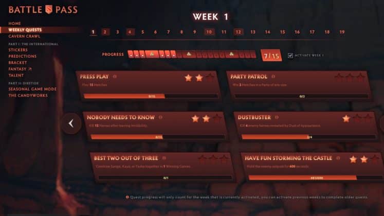 Dota 2 Battle Pass 2022 - Guide to Completing Weekly Quests for Week 1