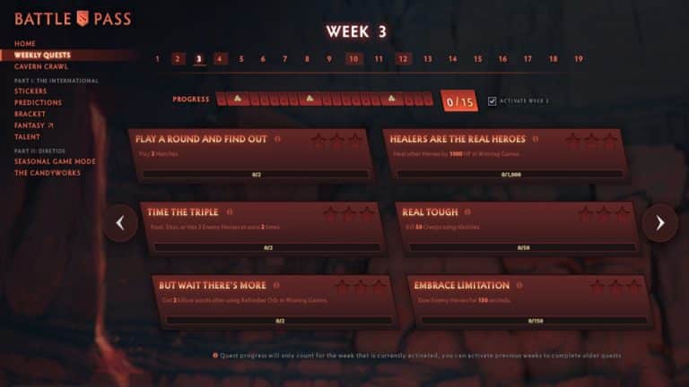 Dota 2: Battle Pass 2022 - Guide to Completing Weekly Quests for Week 3
