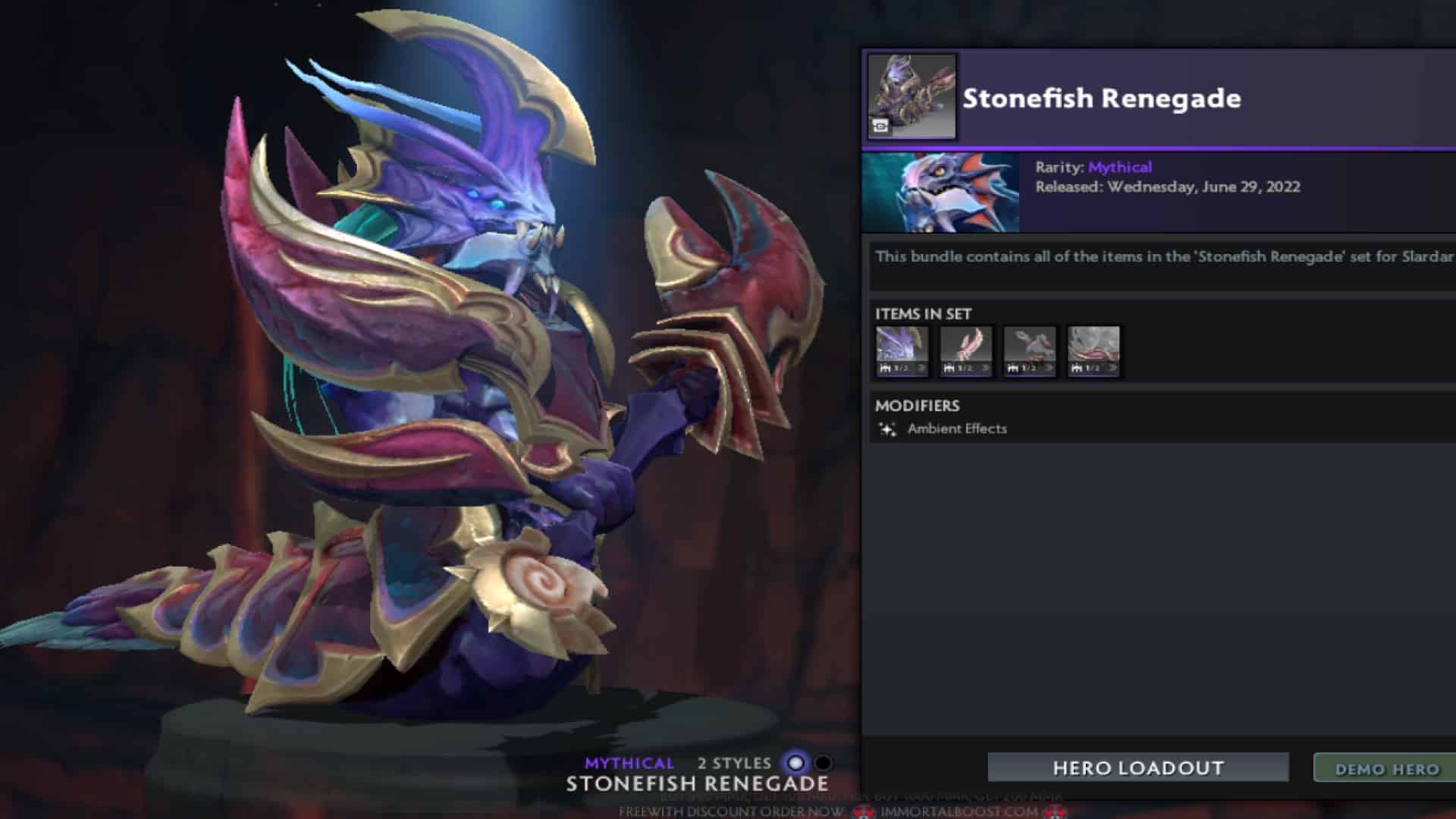 Dota 2: Battle Pass 2022 - How to Unlock Slardar in Cavern Crawl