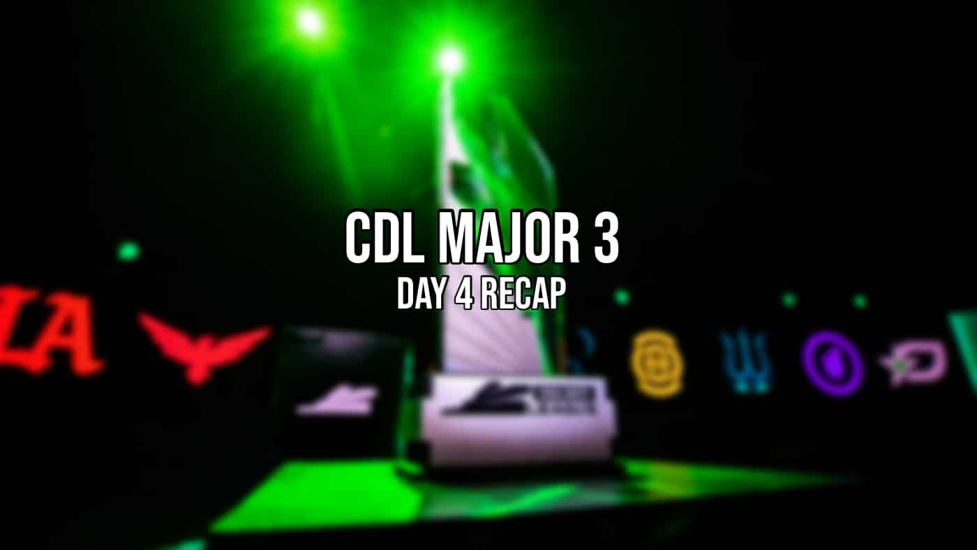 CDL Major 3 - Day 4 Recap