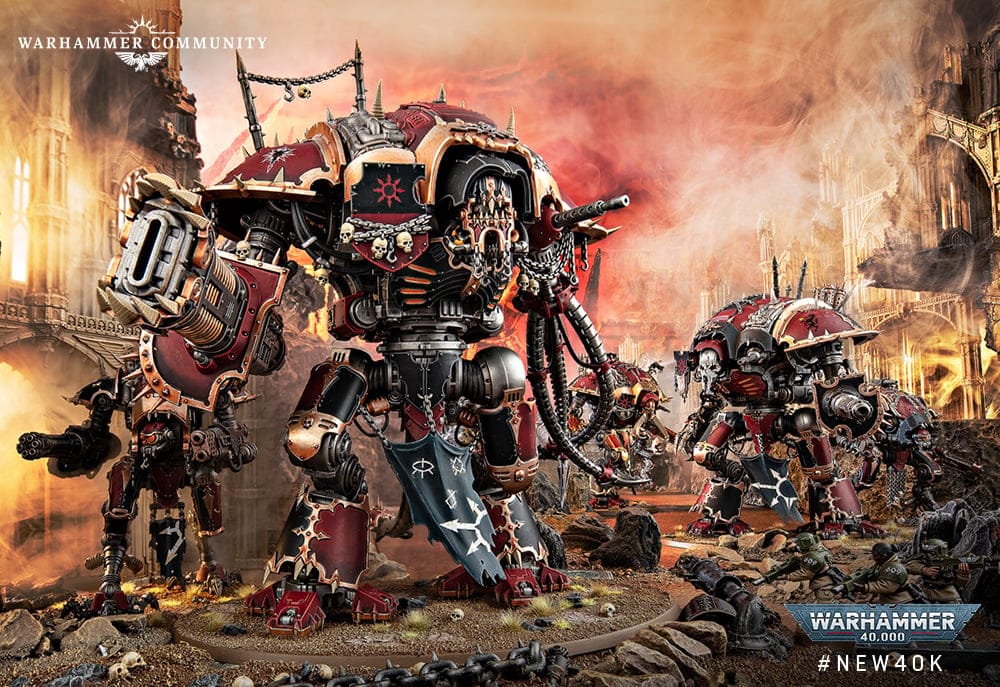 Warhammer 40k Chaos Knights Faction Focus Fills the Enemies of Chaos ...
