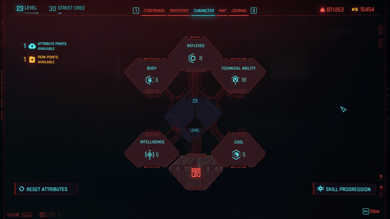 New Cyberpunk 2077 Perks, Skills And Attributes Explained