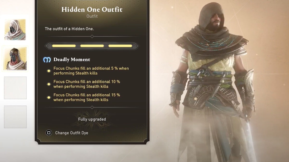 AC Mirage All Outfits – Full 20+ AC Mirage Costumes