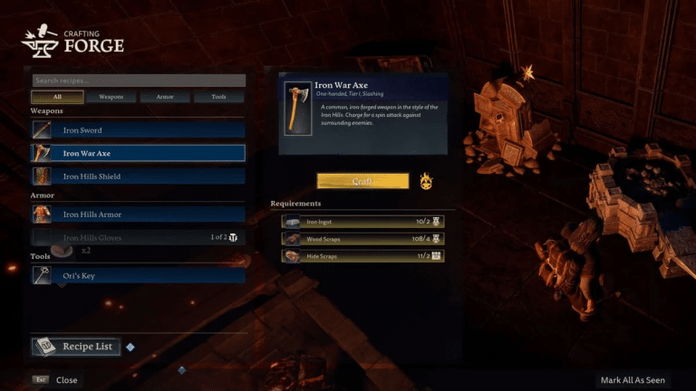 Best Weapons In Return To Moria- Everything From A-Z