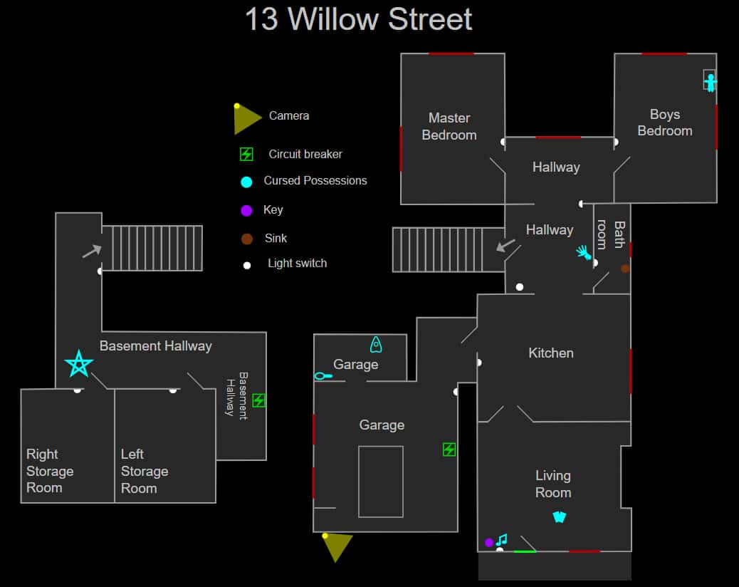 All The Cursed Objects Locations in Phasmophobia Small Maps