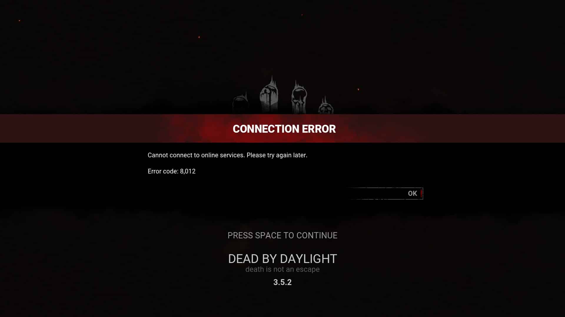 How To Fix The Dead By Daylight Error Code 8012