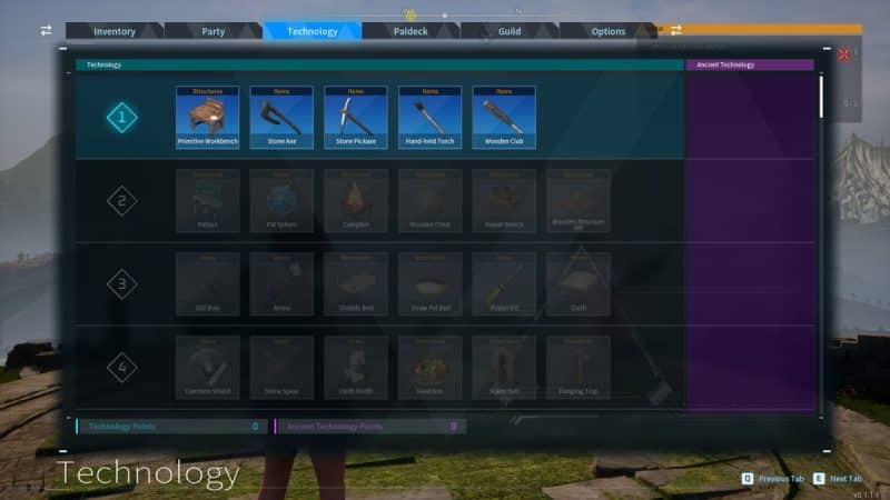 Palworld Technology Points & Ancient Technology Points Explained