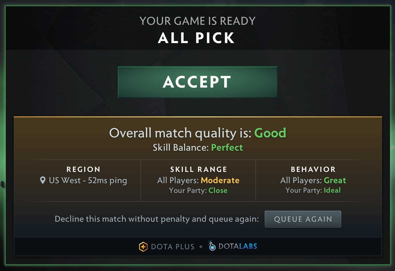 Dota 2 Patch 7.35d - New Matchmaking Features