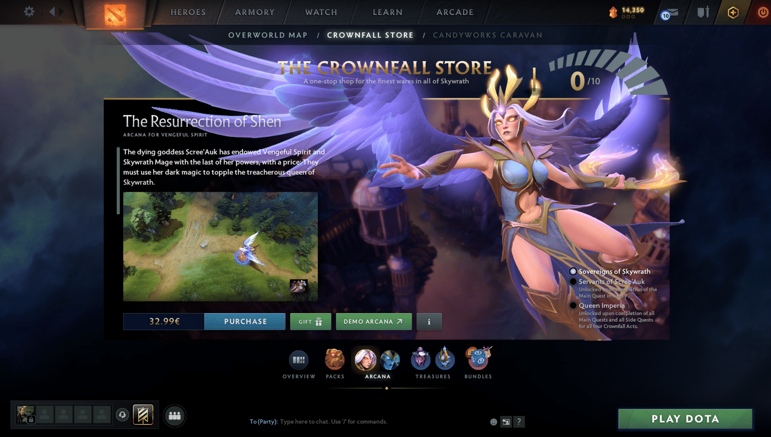 Dota 2 Crownfall Arcana – How To Get Bonus Styles For Vengeful Spirit and Skywrath Mage ...