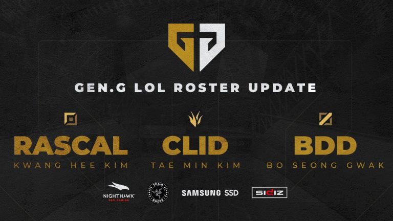 League of Legends: Gen.G sign Rascal, Clid and Bdd to complete 2020 roster