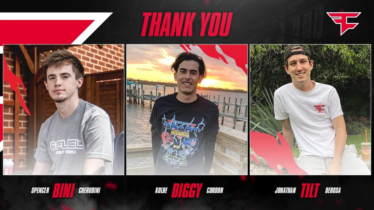 FaZe Clan Releases Bini, Diggy And Tilt From Fortnite Roster
