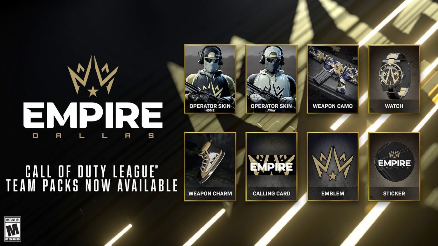 BOCW Call of Duty League Team Packs Revealed