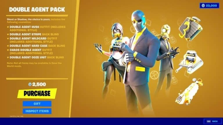 Fortnite: Double Agent Pack To Return Soon