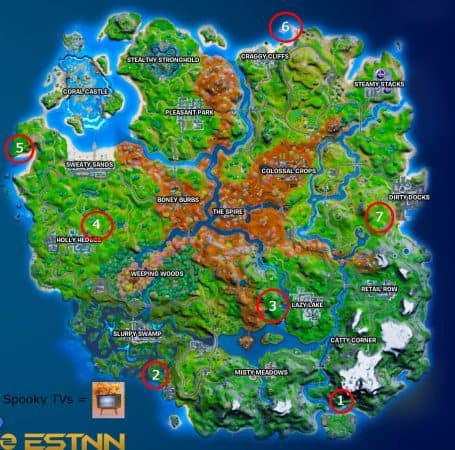 Fortnite: Where To Find Spooky TV Sets In Season 6