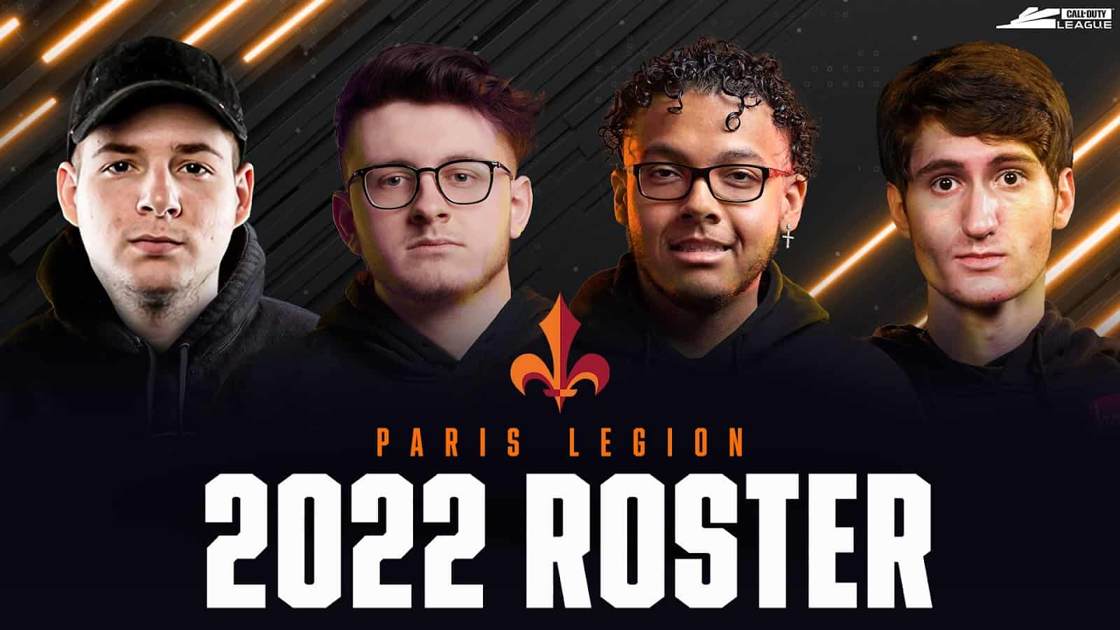 Paris Legion Reveals 2022 CDL Starting Roster