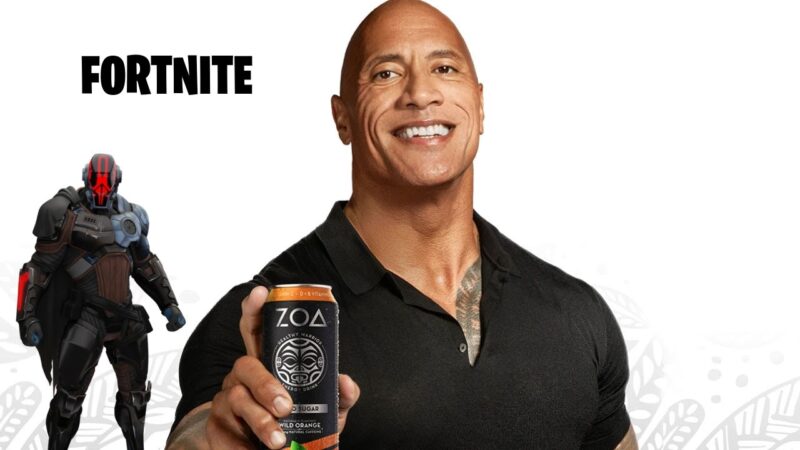 The Rock Teases Fortnite Crossover In Recent ZOA Energy Drink Ad