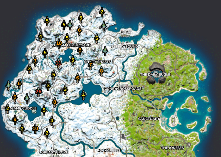 Fortnite: How To Knock Down Timber Pines