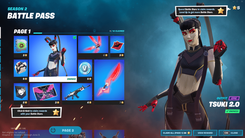 Fortnite Chapter 3 Season 2: Battle Pass Breakdown