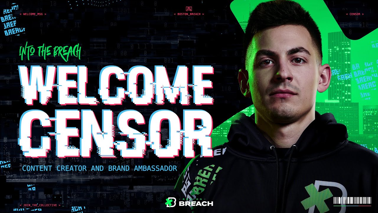 Censor Joins Boston Breach as Content Creator and Brand Ambassador