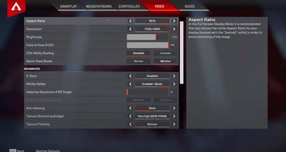 Best Apex Legends Settings, Audio, Graphics, Gameplay and More