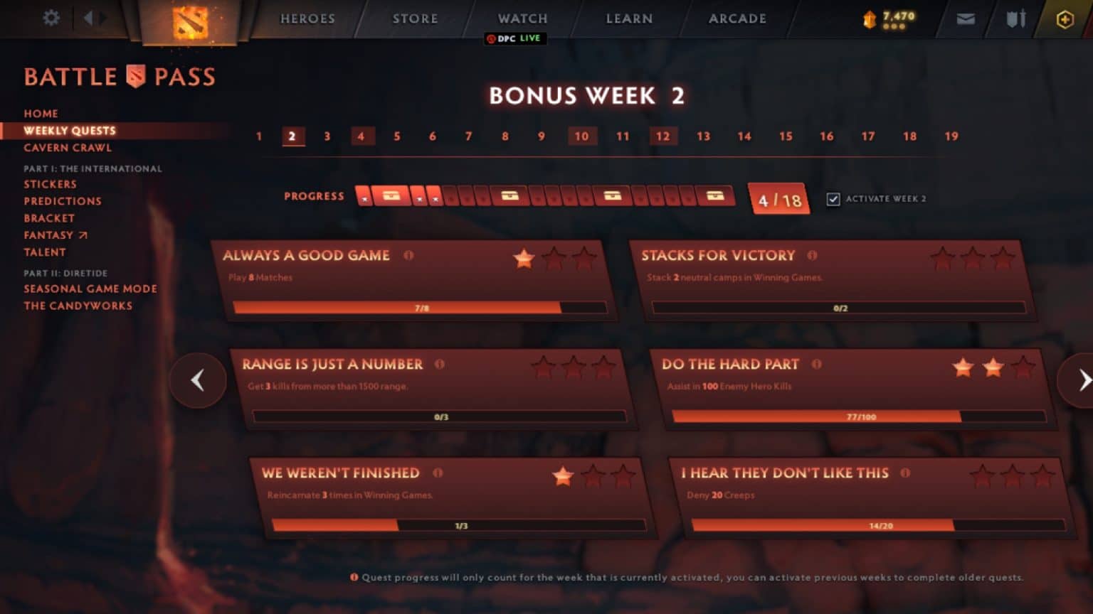 Dota 2: Battle Pass 2022 - Guide to Completing Weekly Quests for Week 2