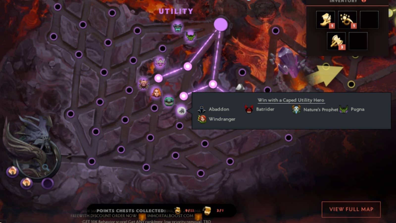Dota 2: Battle Pass 2022 - How to Win with A Caped Utility Hero in Cavern Crawl