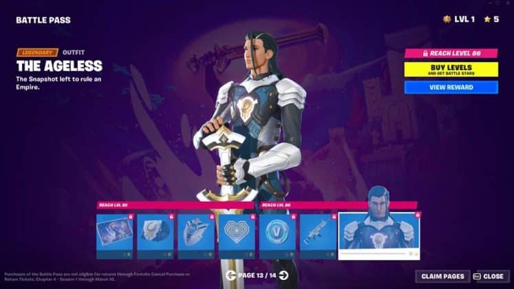 Fortnite Chapter 4 Battle Pass – All Tiers and Rewards