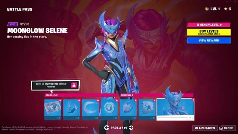 Fortnite Chapter 4 Battle Pass – All Tiers and Rewards