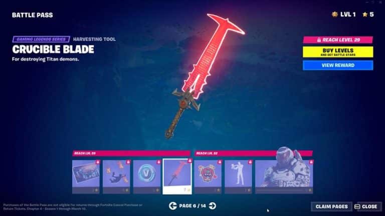 Fortnite Chapter 4 Battle Pass – All Tiers and Rewards