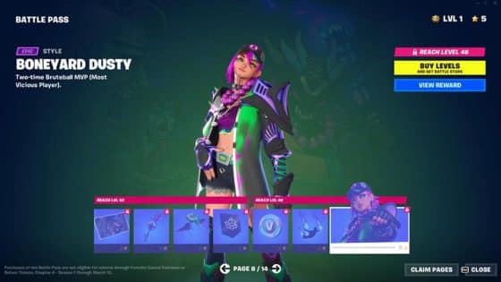 Fortnite Chapter 4 Battle Pass – All Tiers and Rewards
