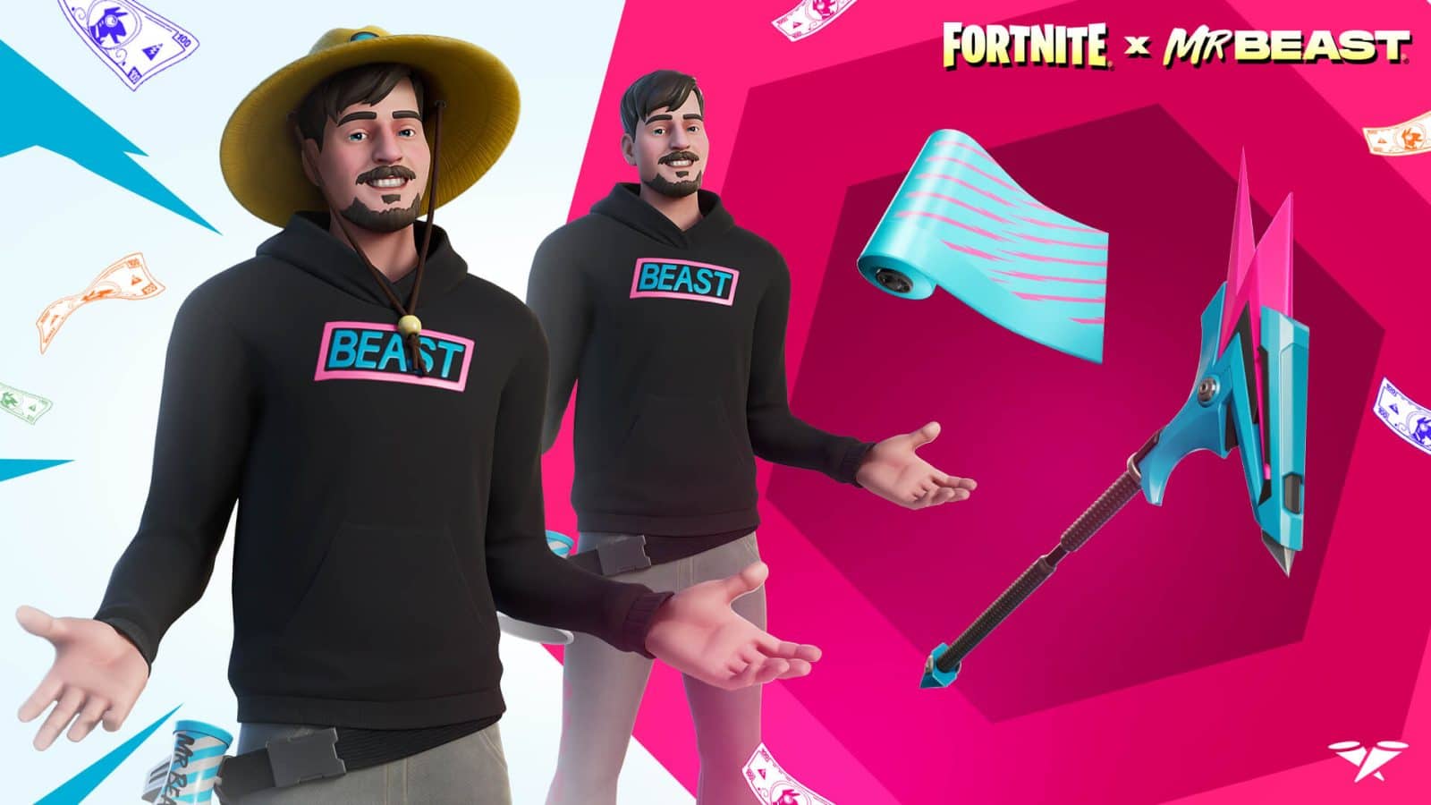 MrBeast Fortnite Skin and $1 Million Challenge