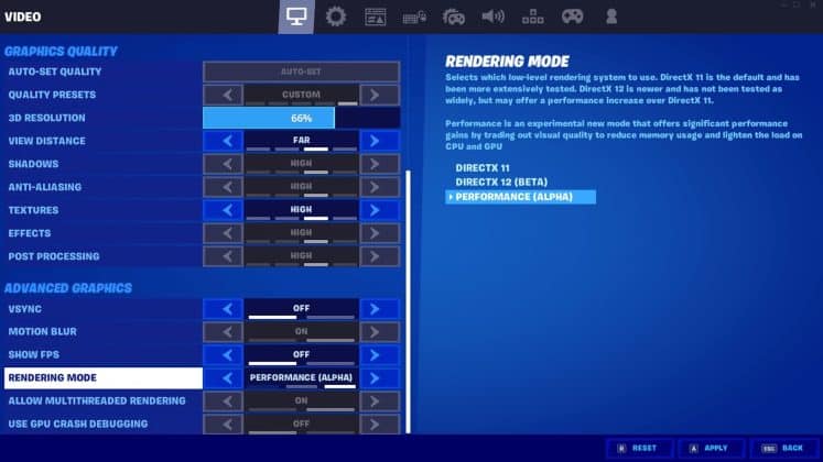 Best Fortnite Settings in Chapter 5