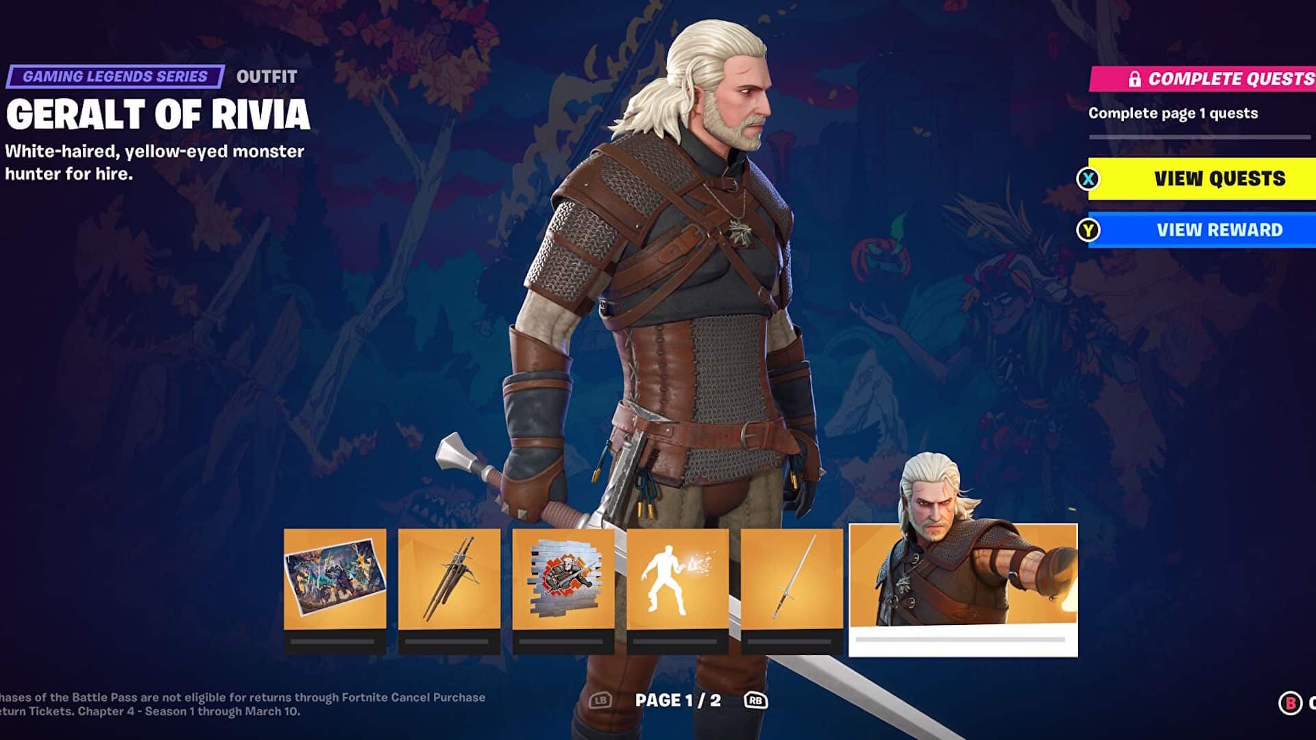 Fortnite Geralt Skin – How to Unlock Geralt in Fortnite