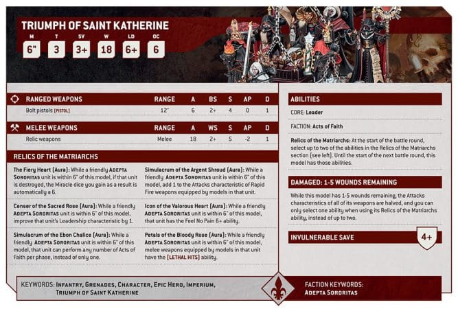 Warhammer 40k Sisters of Battle Faction Focus Shows that the Holy ...
