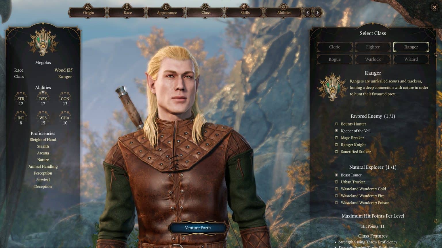 Baldur’s Gate 3 Classes: The Ranger Class and Subclasses Guide