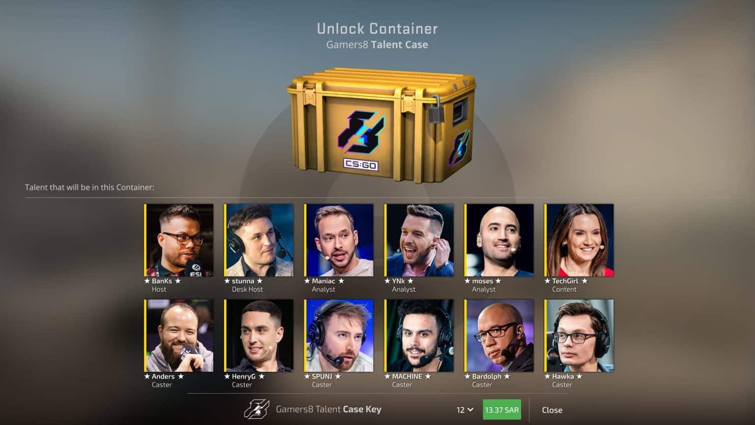 Gamers8 2023 Talent Team Revealed