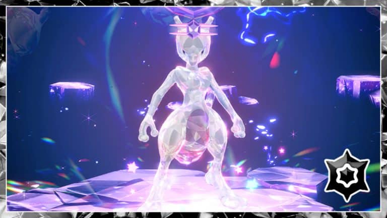 Pokémon Scarlet and Violet Mewtwo Tera Raid