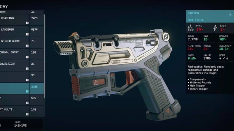 Starfield Weapon Tiers Explained - 4 Tiers and Best Rarities