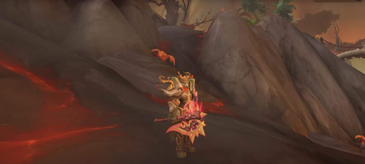WoW 10.2 Legendary Axe Fyr'alath the Dream Render