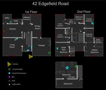 All The Cursed Objects Locations in Phasmophobia Small Maps