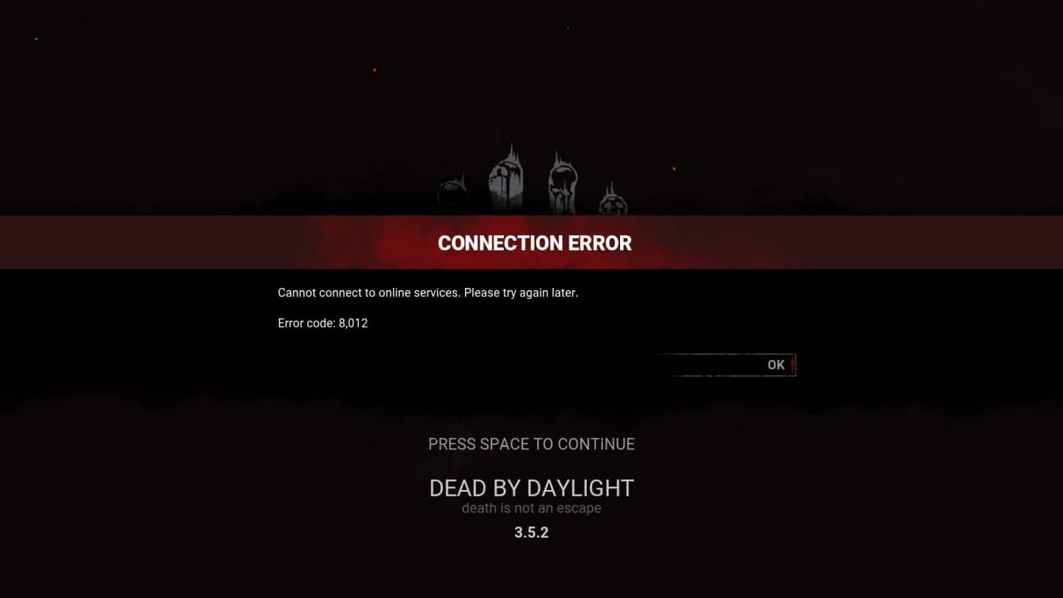 How To Fix The Dead By Daylight Error Code 8012