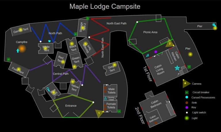 All The Cursed Objects Locations in Phasmophobia Medium And Large Maps