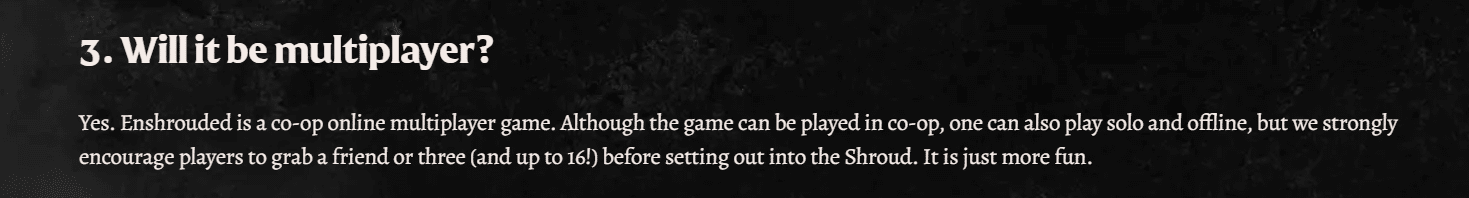 Enshrouded Co-Op Details Revealed: Is it a Multiplayer Title?