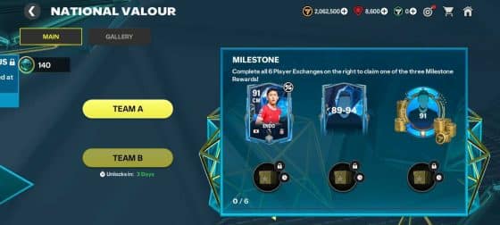 FC Mobile National Valour Guide