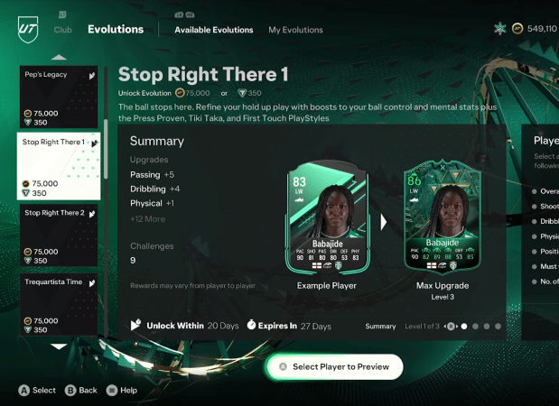 EA FC 24 Stop Right There Evolution Guide: Best Players, Requirements ...