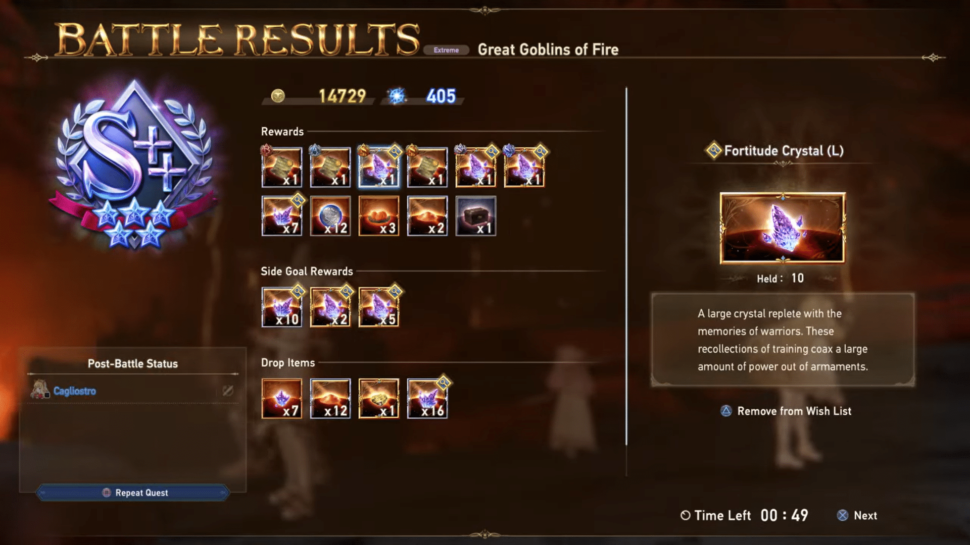 Granblue Fantasy Relink Fortitude Crystals Farm: Best Quests