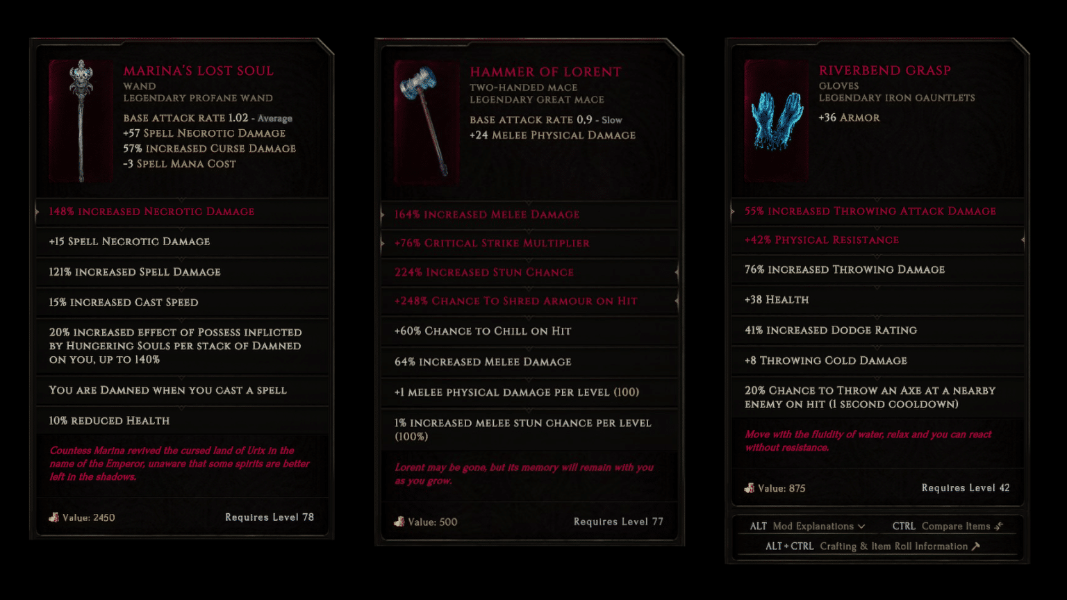 Last Epoch Legendary Items Explained