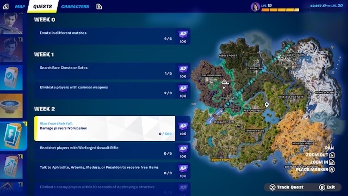 Fortnite Weekly Quests - Big New Weekly Challenges for C5