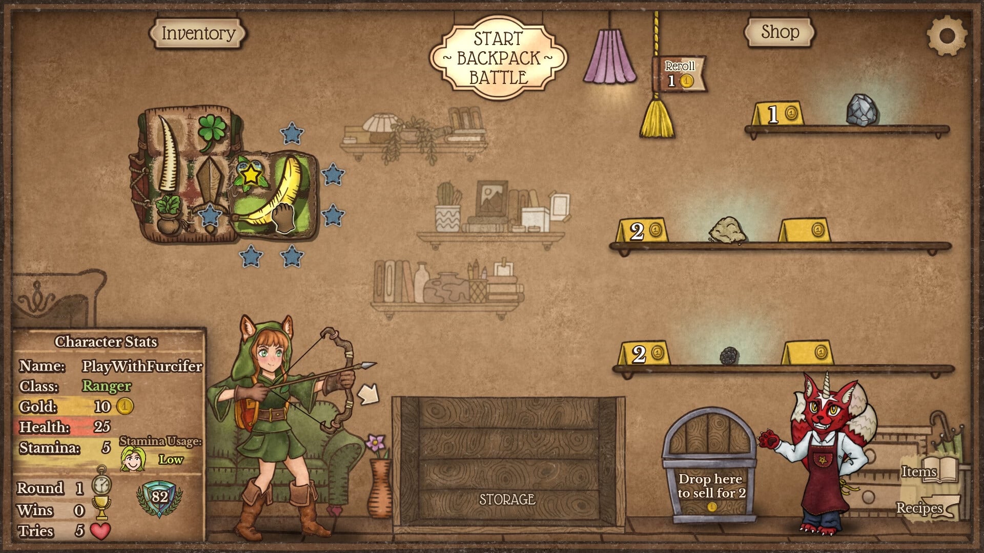 Backpack Battles Recipe List - How To Get The Items You Want